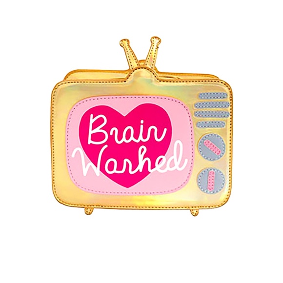 Bags | Iridescent Brain Washed Retro Tv Handbag Purse | Poshmark